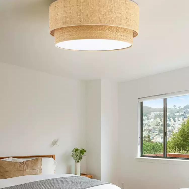 El Corte Wabi Sabi Jute Ceiling Light – IndochinaLight